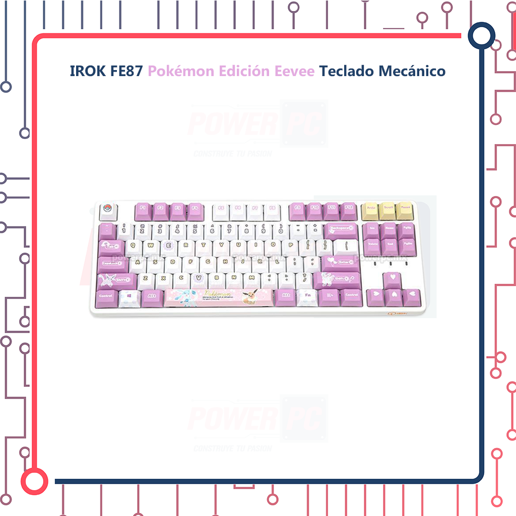 IROK FE87 Pokémon Edición Eevee Teclado Mecánico – PowerPCmx