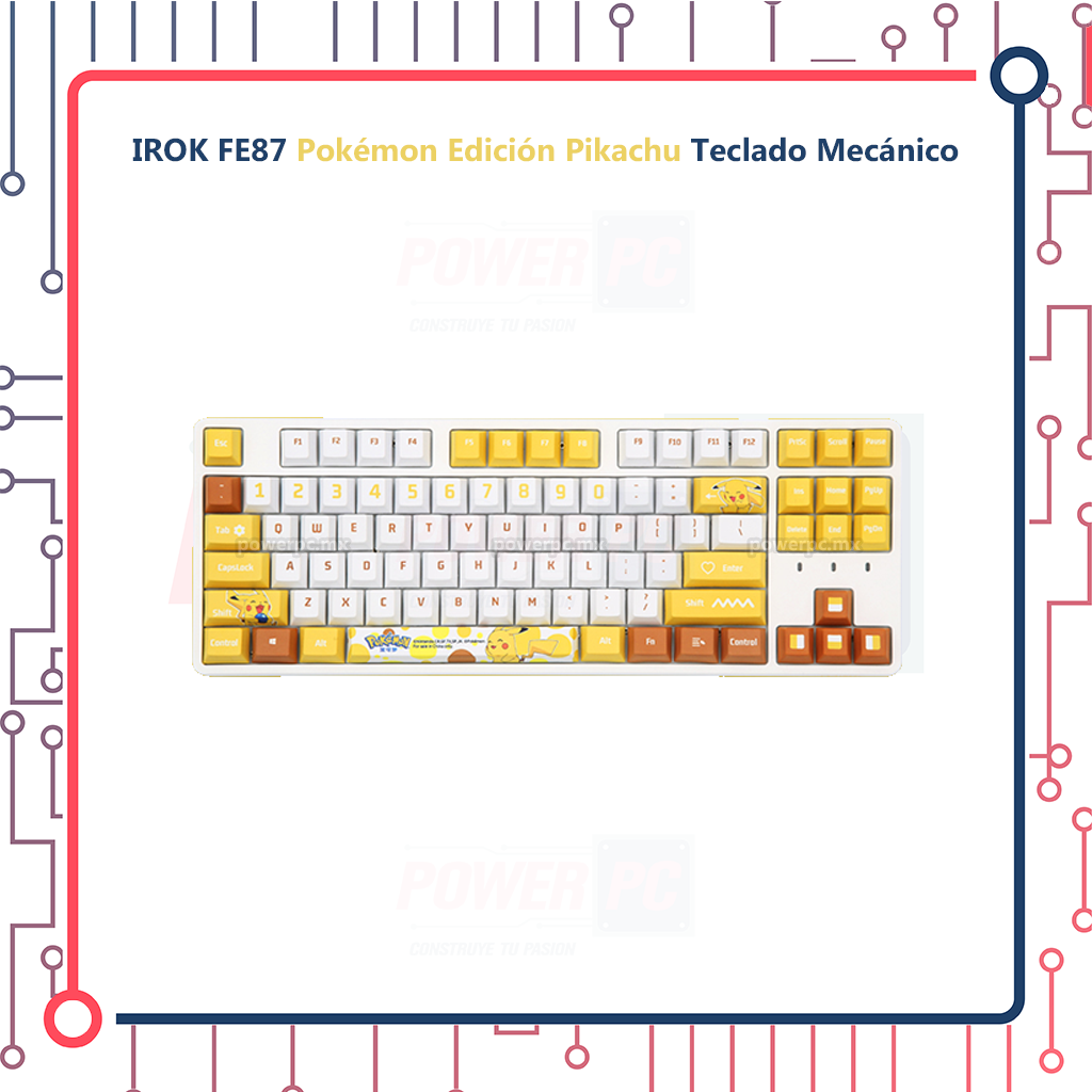 IROK FE87 Pokémon Edición Pikachu Teclado Mecánico – PowerPCmx